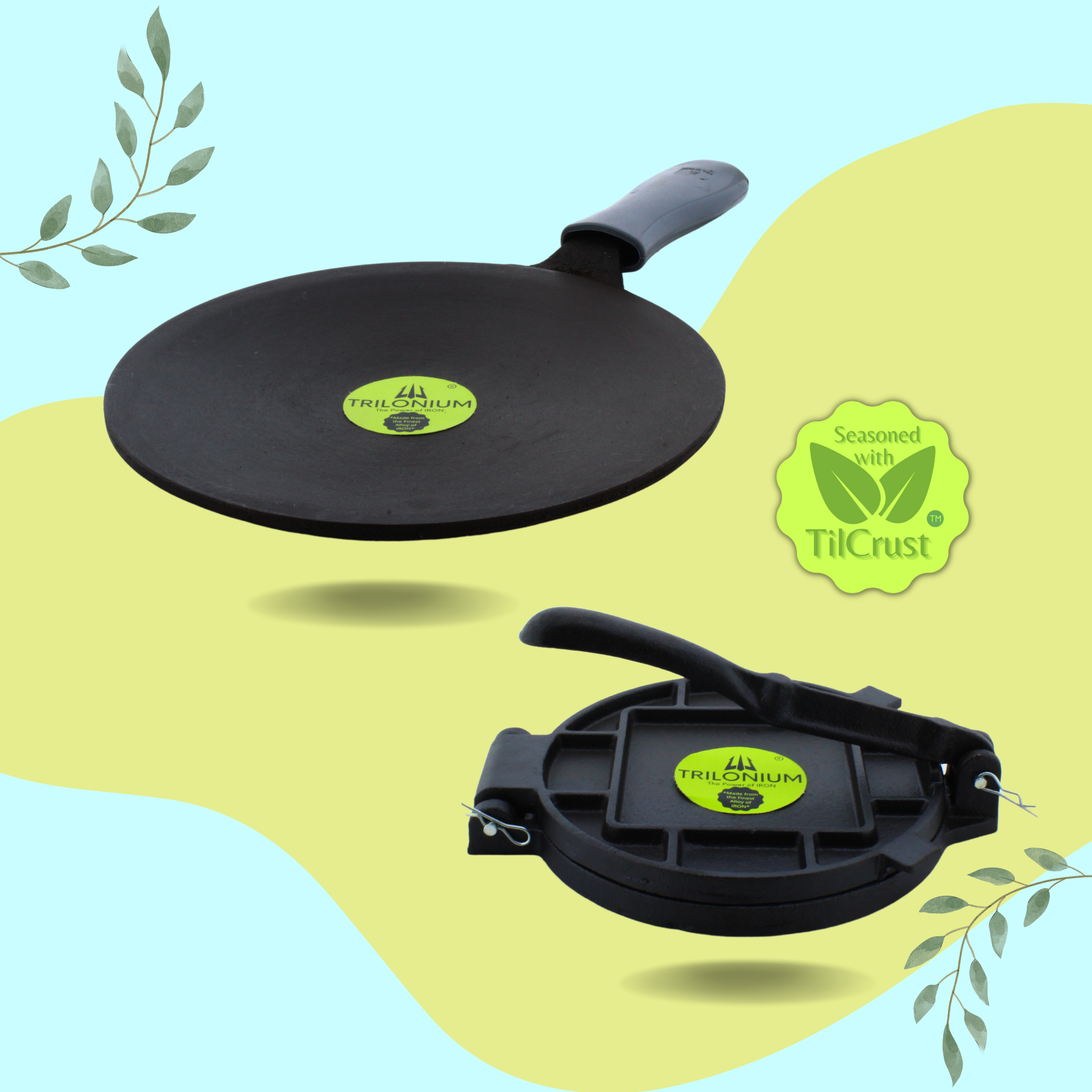 Trilonium Master Roti Maker Set – TRILONIUM | Cast Iron Cookware