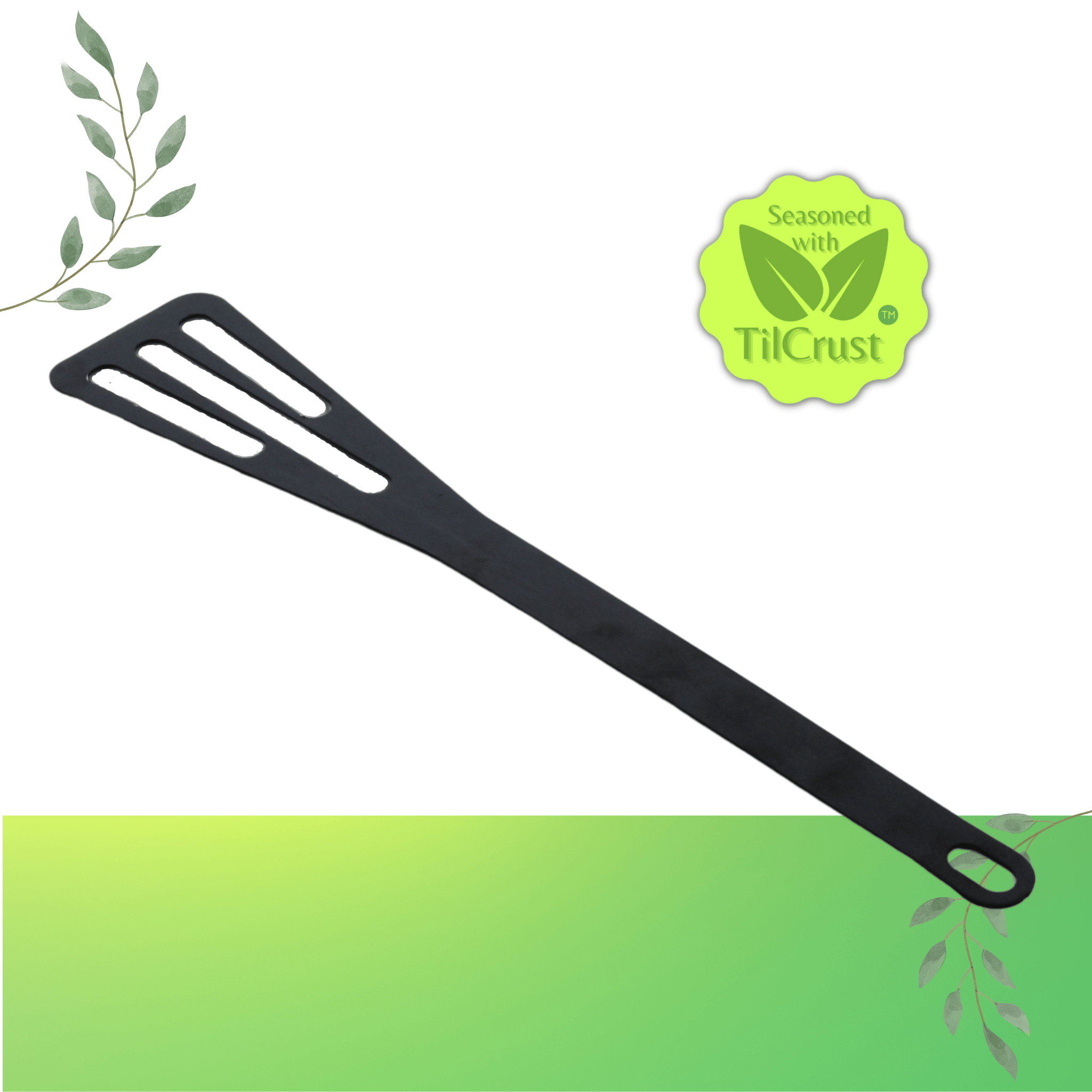 Trilonium Iron Dosa Roti Karandi Turner Spatula 30 cms ( Seasoned not ...